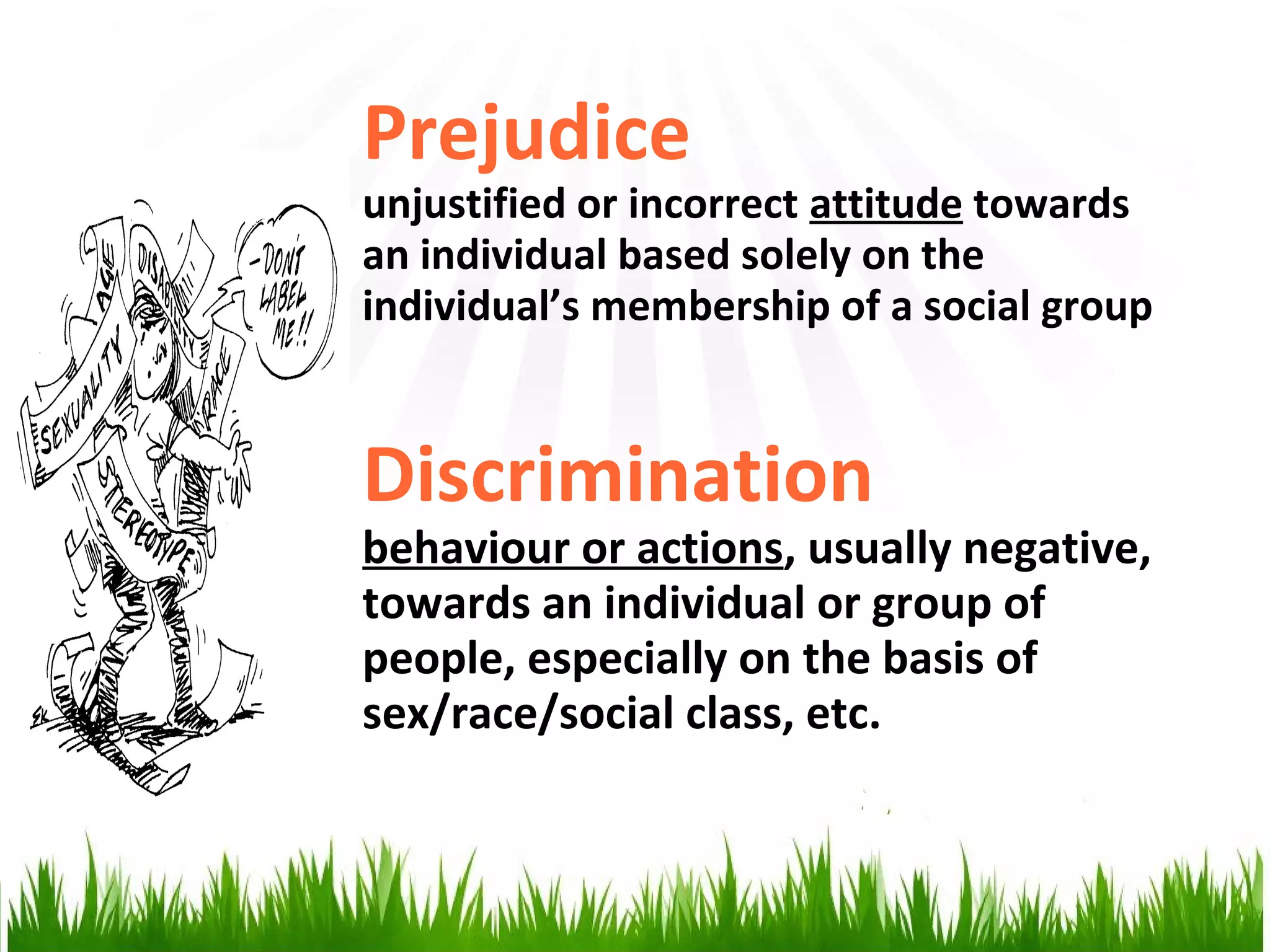 Discrimination and prejudice | PPT