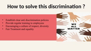 DIscrimination and privacy issue.pptx bba | PPT