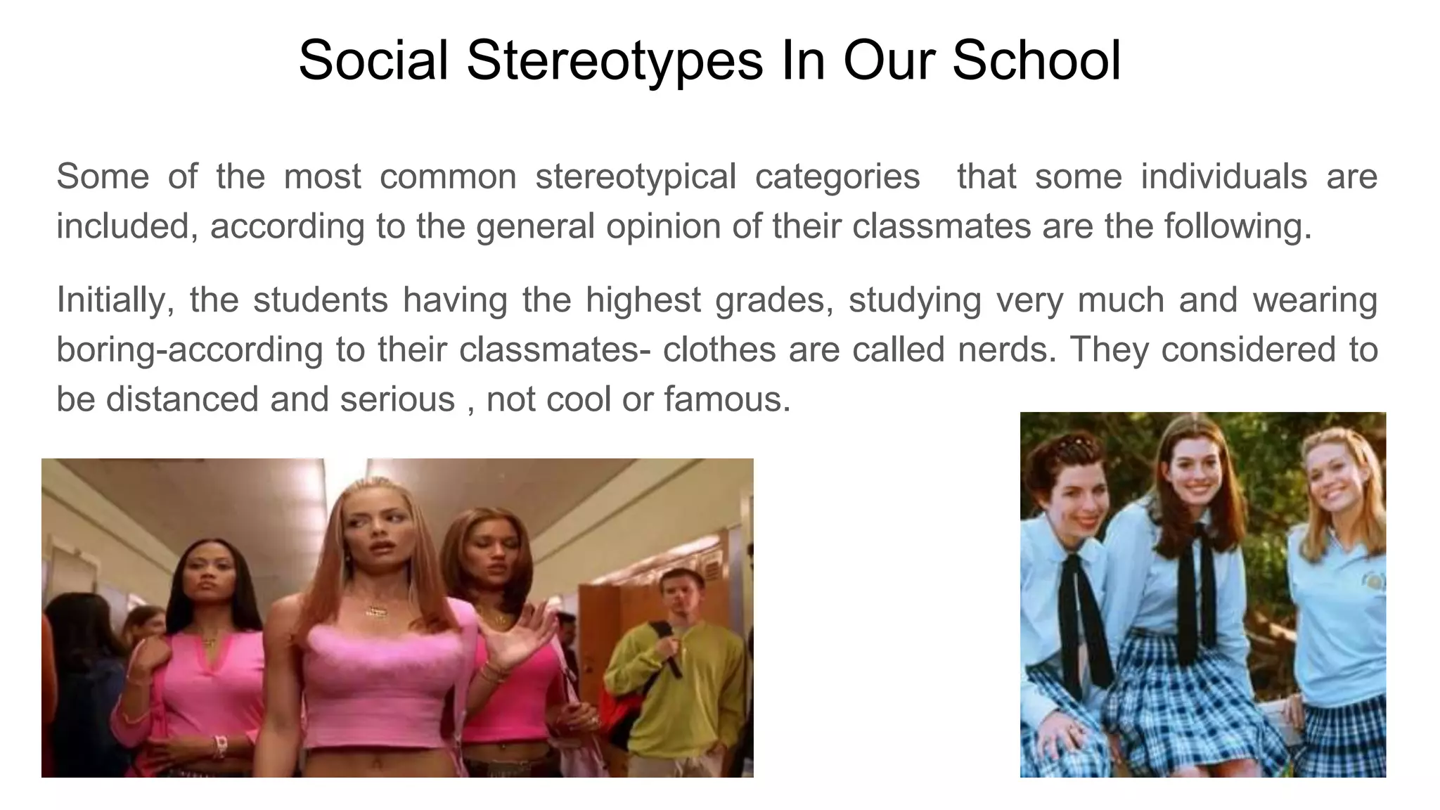 DISCRIMINATION AND STEREOTYPICAL THINKING IN SCHOOL HOW TO ADDRESS AND FIND SOLUTIONS TO THIS ...