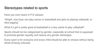 DISCRIMINATION AND STEREOTYPICAL THINKING IN SCHOOL HOW TO ADDRESS AND ...