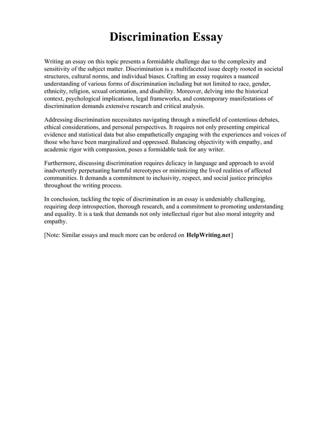 Discrimination Essay.pdf