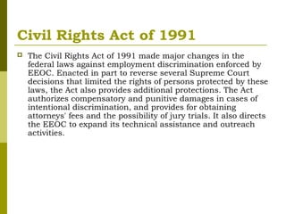 Discrimination in employment | PPT