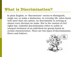 Discrimination in employment | PPT