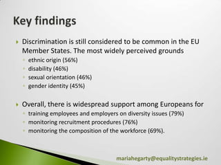 Discrimination in Europe 2012 | PPTX