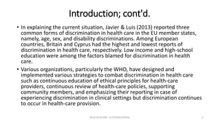 Discrimination in Healthcare.pptx
