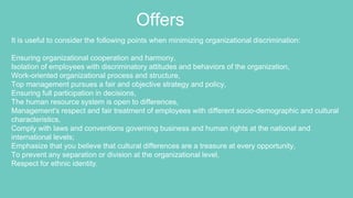 Discrimination in the workplace | PPTX