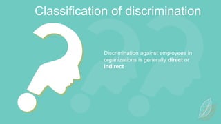 Discrimination in the workplace | PPTX