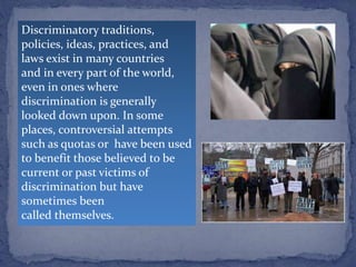 Discrimination on the basic of caste and gender | PPTX