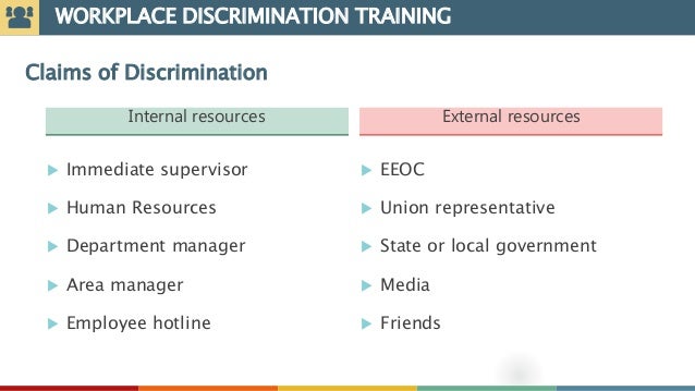 Discrimination training storyboard