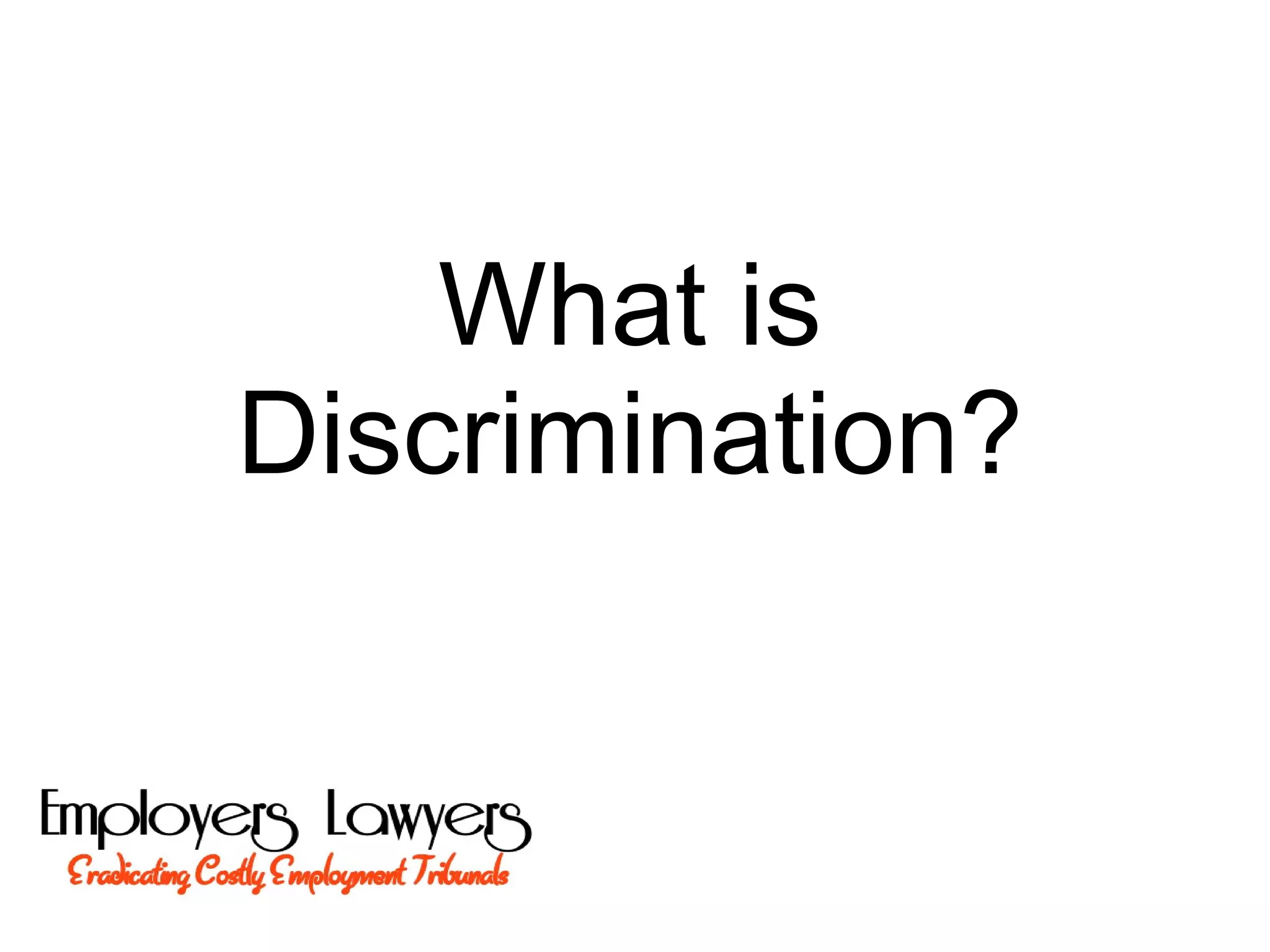 Discrimination the categories | PPT