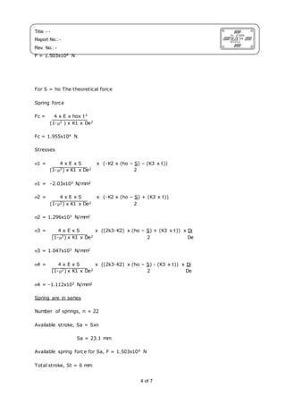 Disc spring calculations | DOC