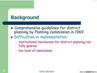 District planning in India | PPTX