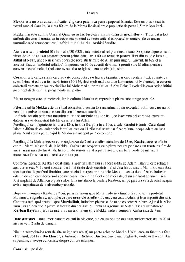 Discurs Mecca | PDF