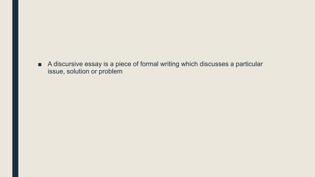 DISCURSIVE ESSAY .pptx | Education