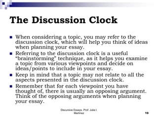 Discursive Essays | PPSX