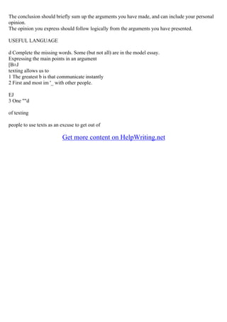 Discursive Essays Examples | PDF