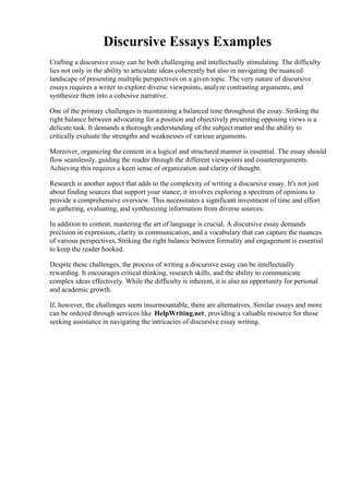Discursive Essays Examples.pdf
