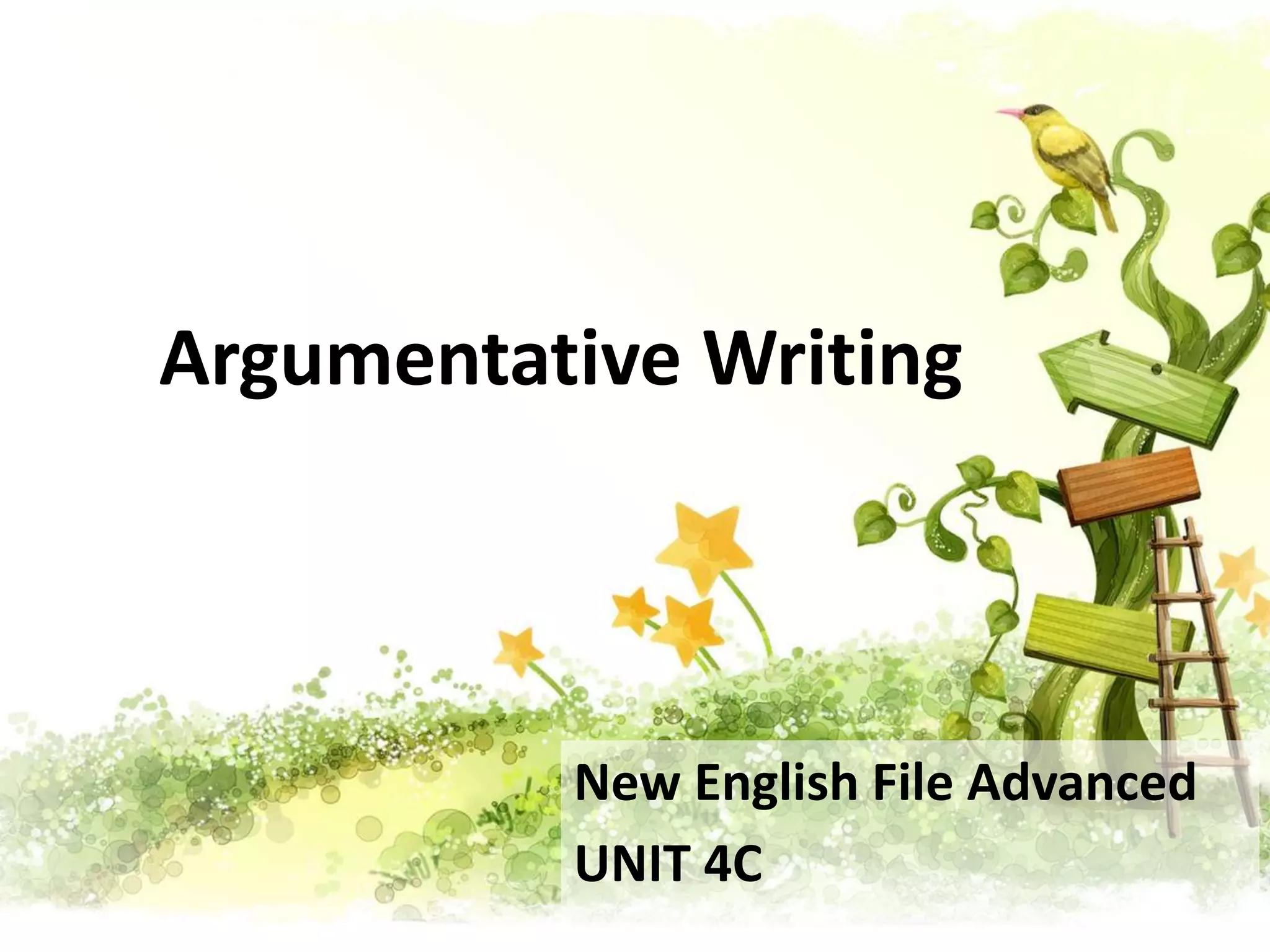 Argumentative Writing Guide | PPT