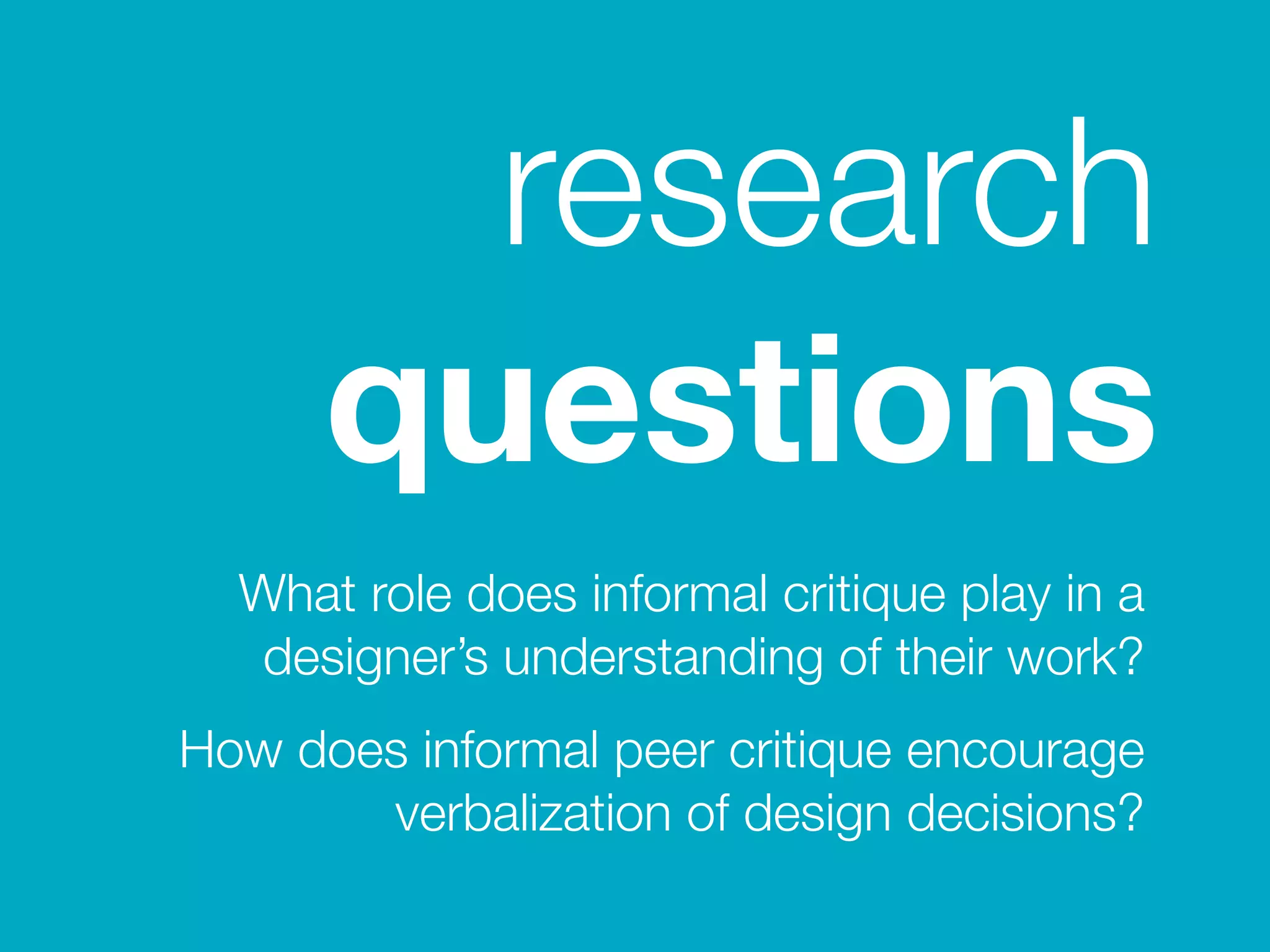 Discursive Structures of Informal Critique in an HCI Design Studio | PDF