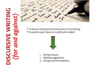 Discursive writing 1 | PPT