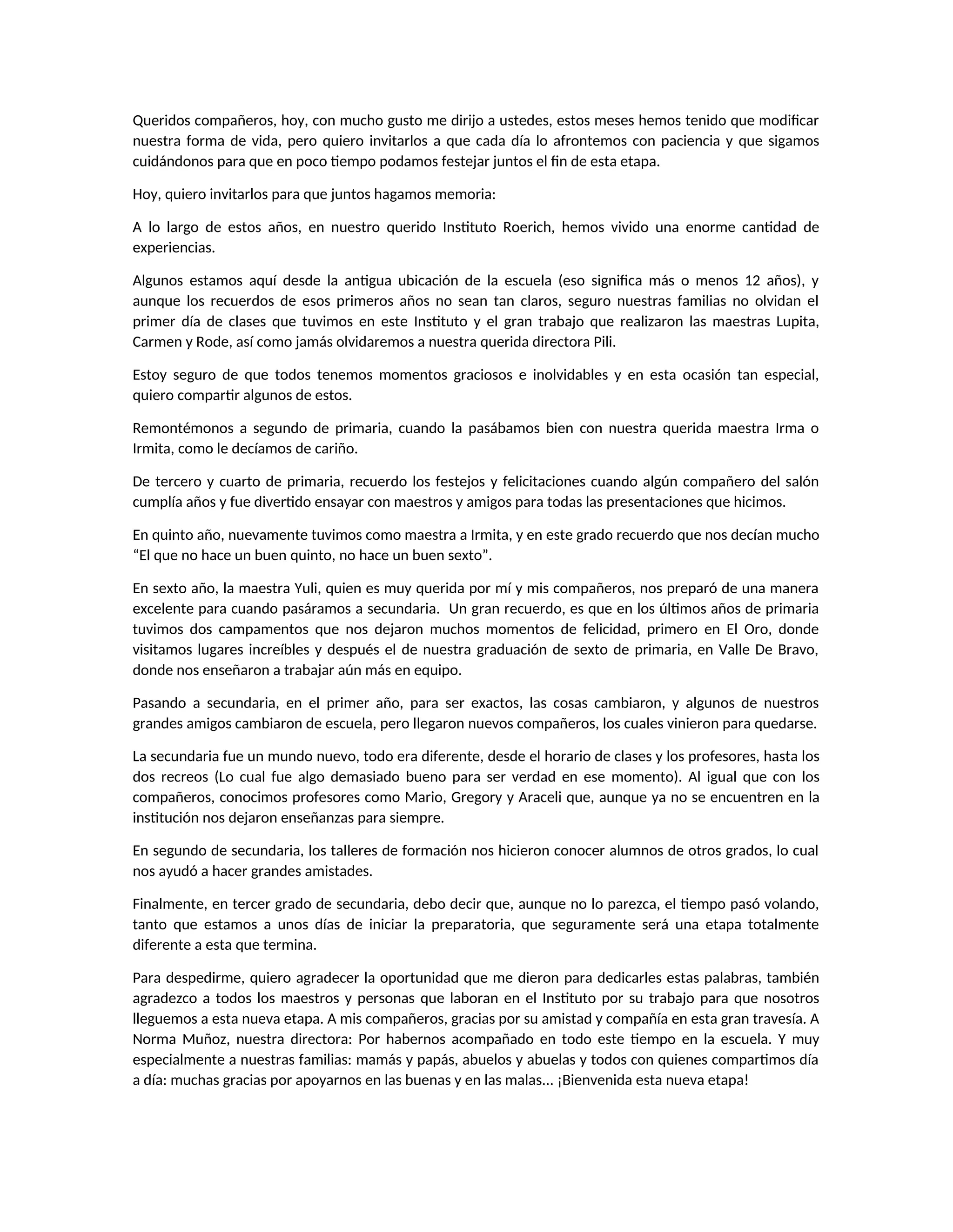 Discurso de graduación de primaria particular.docx