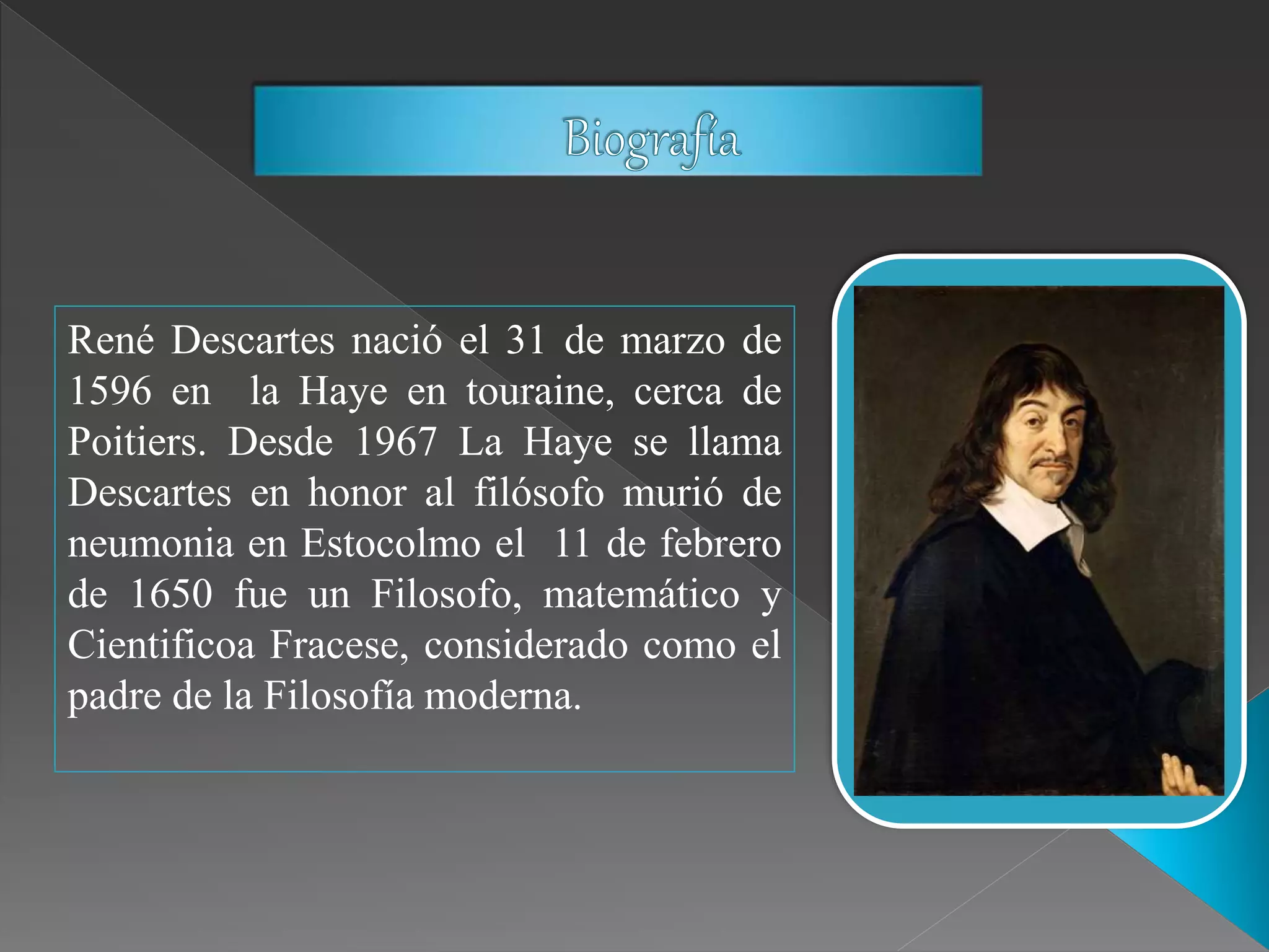 Discurso del metodo de descartes | PPT