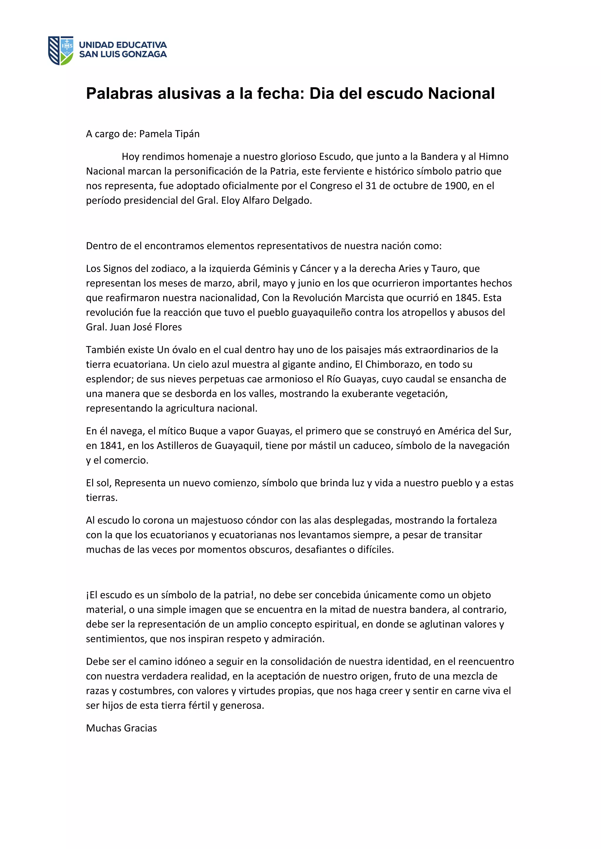 Discurso dia del escudo ecuatoriano por pamela Tipán.pdf