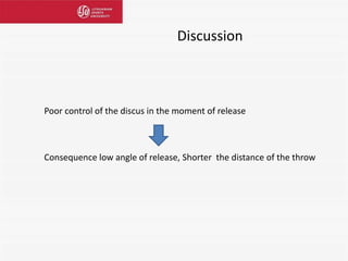Discus throw Biomechanical Analysis | PPTX