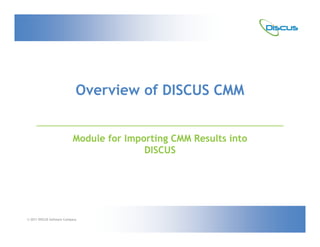 Discus CMM | PDF
