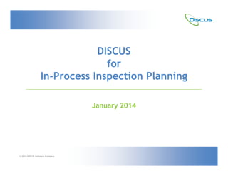 Discus In-Process Inspection Planning | PDF