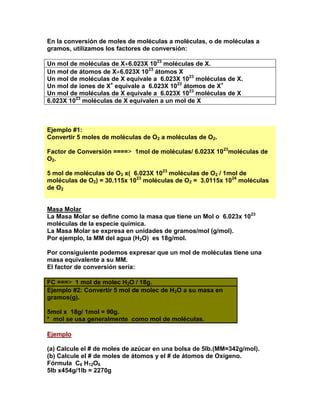 Unidad I:: relaciones estequiometricas, Reactivo Limitante y Problemas ...