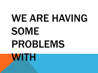 Discussing problems and solutions | PPT