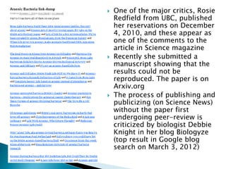 Discussing research with the public in the blogosphere | PPTX