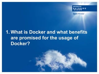 Discussing the difference between docker dontainers and virtual machines | PPTX | Operating ...