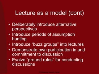 Designing Effective Class Discussions | PPT