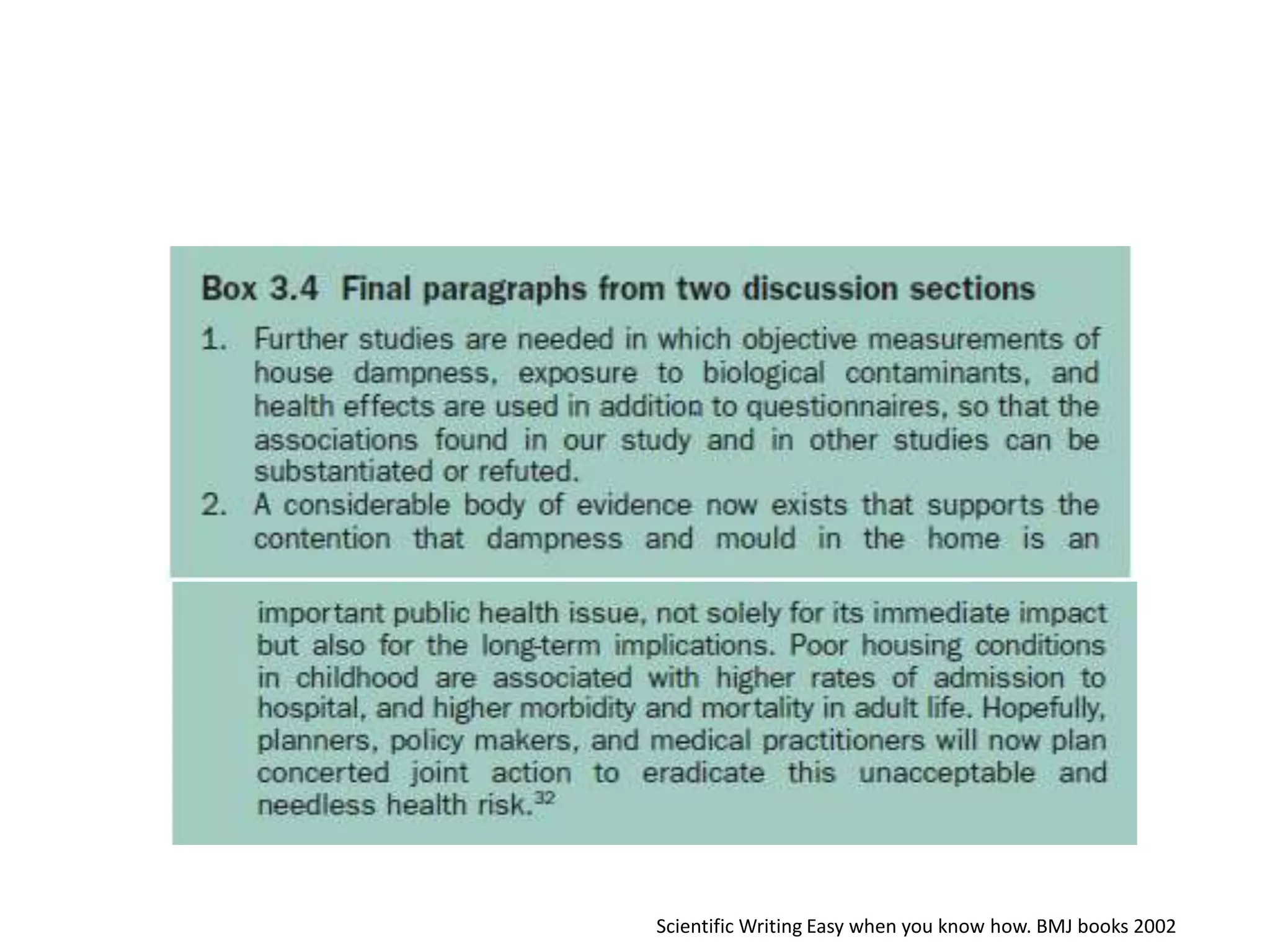 How to write a scientific research ( Discussion section) | PPTX