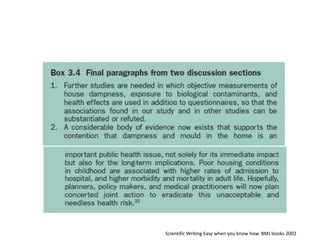 How to write a scientific research ( Discussion section) | PPTX