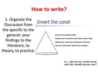 How to write a scientific research ( Discussion section) | PPTX