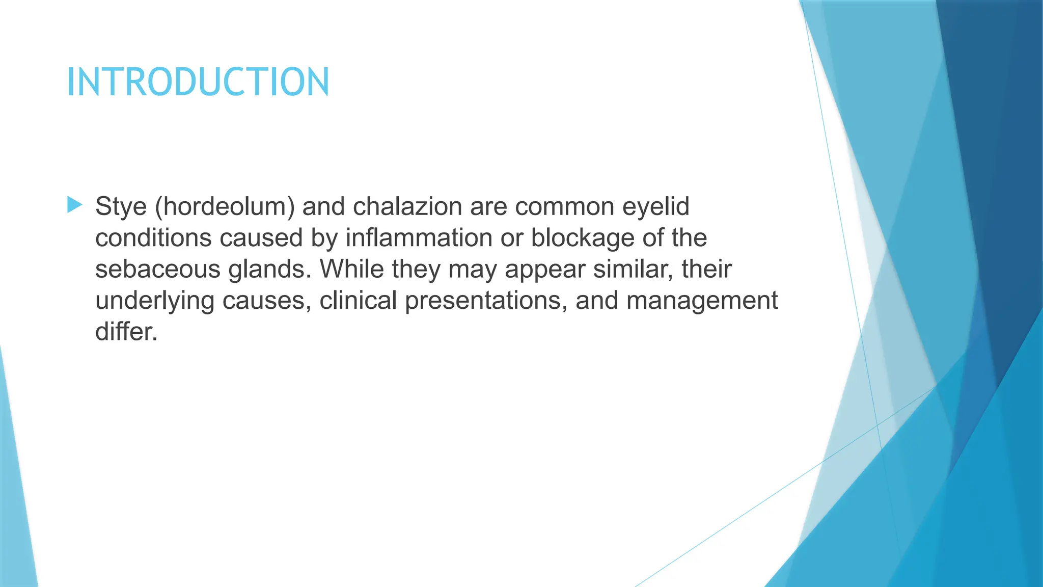 DISCUSSION OF STYE CHALAZION EYE DISEASE | PPTX