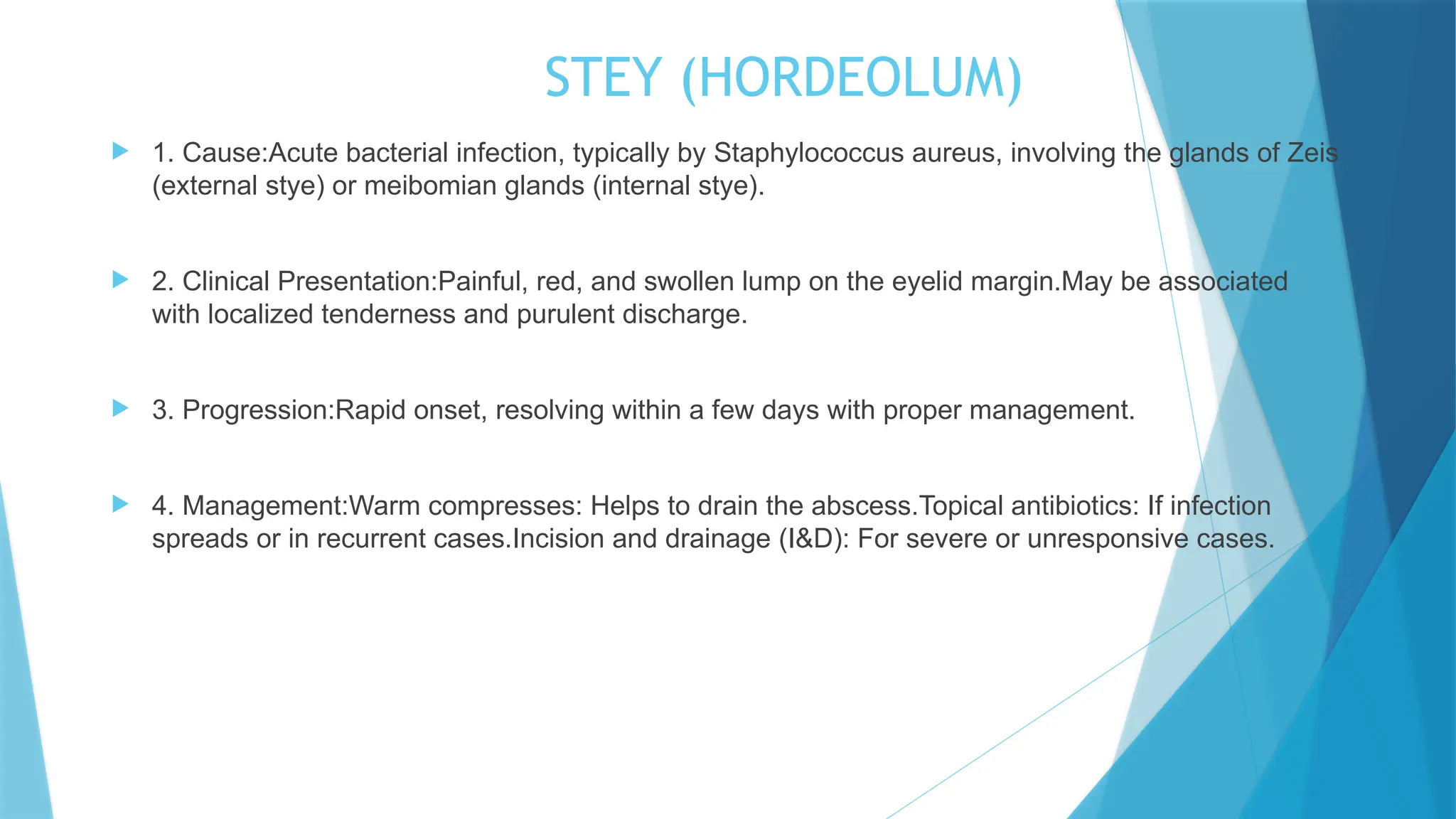DISCUSSION OF STYE CHALAZION EYE DISEASE | PPTX