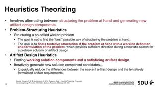 Heuristics Theorizing (Gregory & Muntermann 2014) - Paper Summary ...