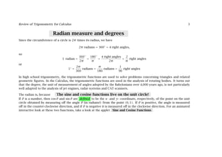 Review of Trigonometry for Calculus “Trigon” =triangle +“metry ...