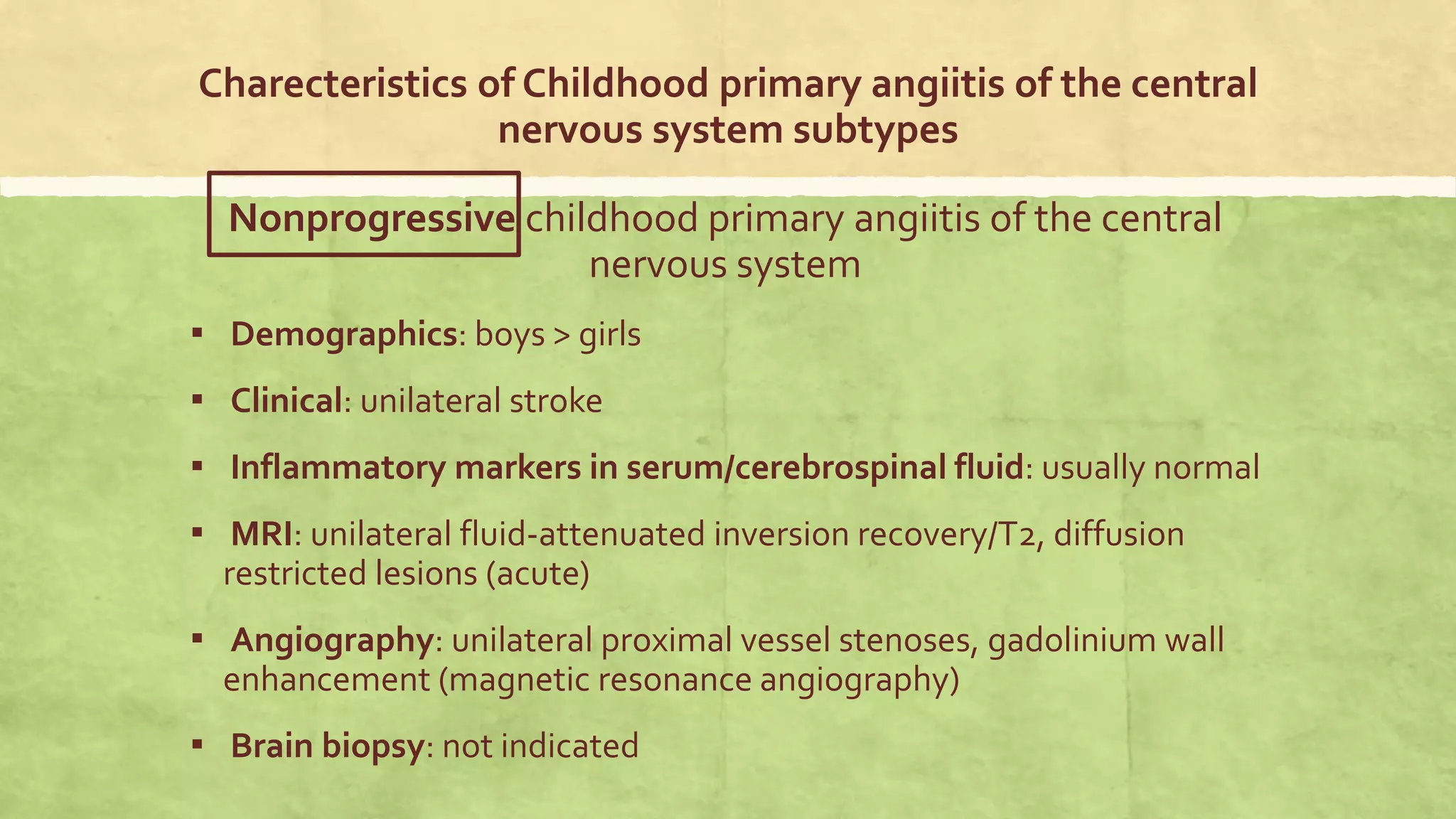 CNS vasculitis | PPTX
