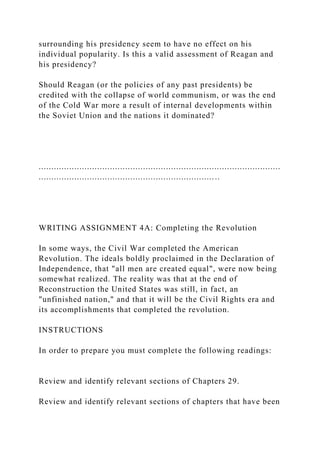 Discussion #12 Assessing Ronald ReaganRonald Reagan, the 40.docx