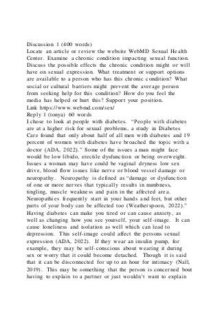 Discussion 1 (400 words)Locate an article or review the website | PDF