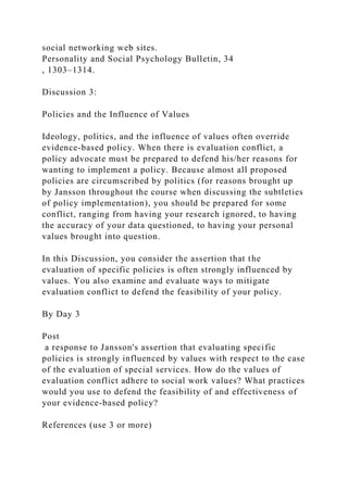Discussion 1 Alternative Model of Personality Disorders.docx