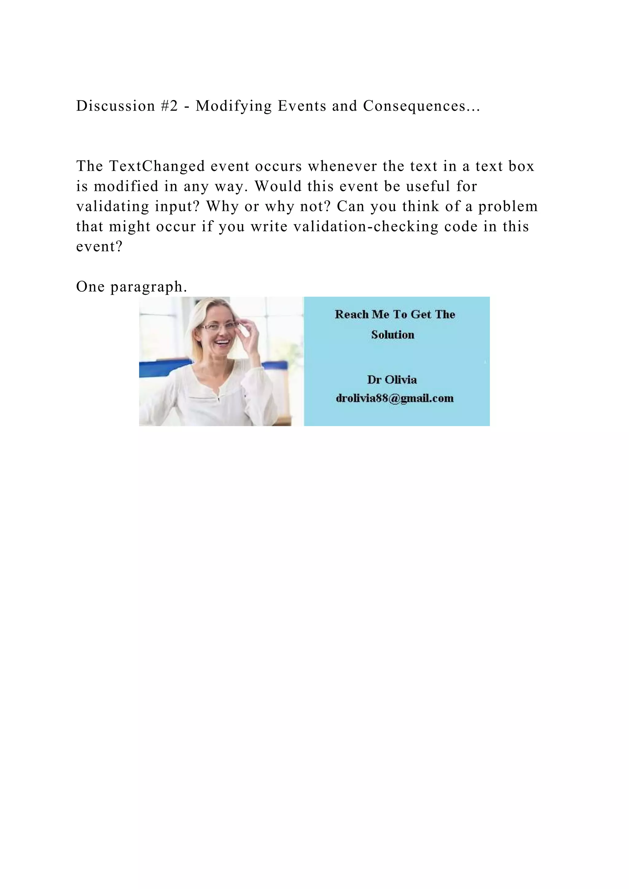 Discussion #2 - Modifying Events and Consequences...The TextCh.docx