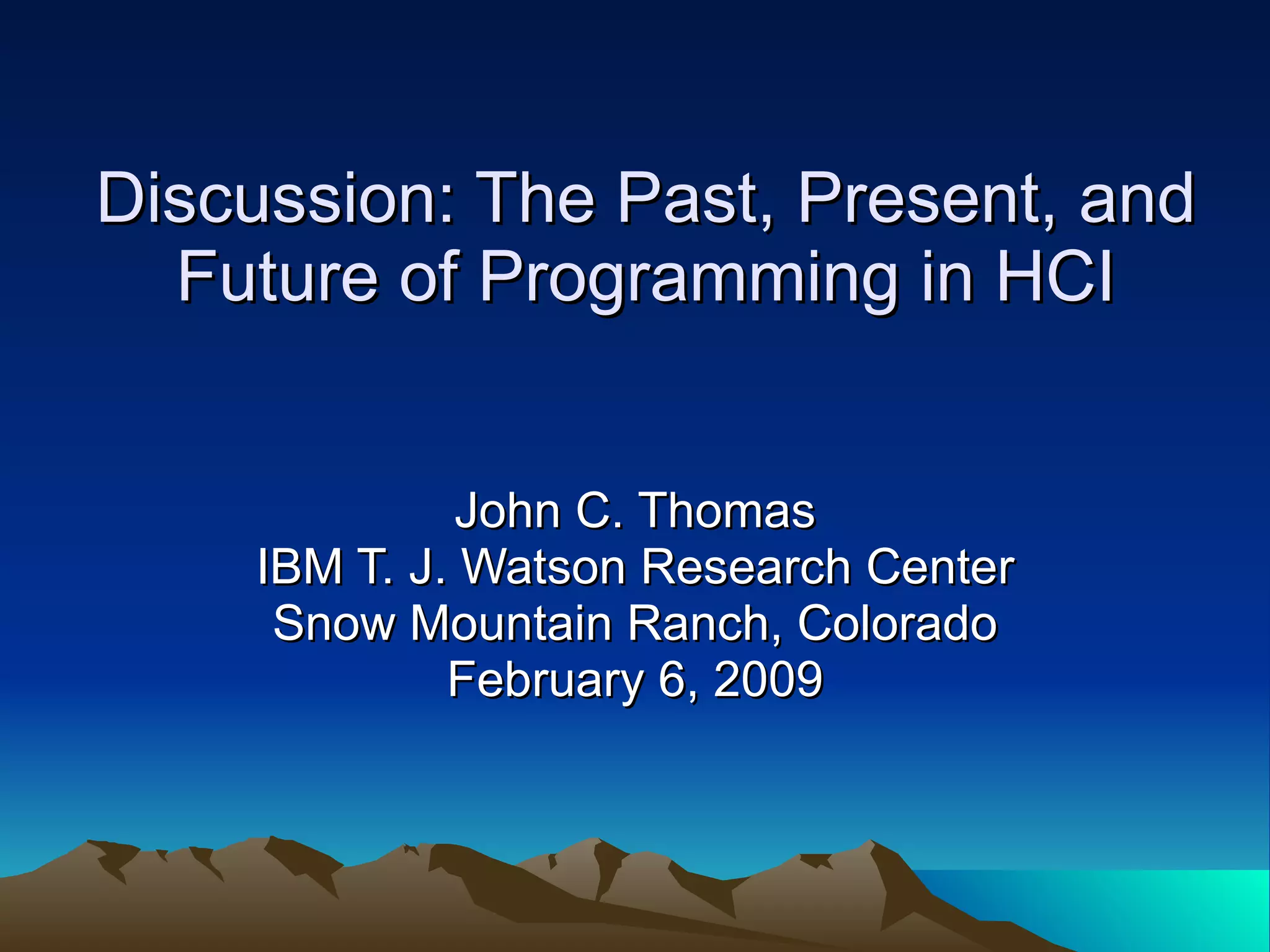 Programming: Past, Present, Future | PPT | Computer Software and Applications | Computing