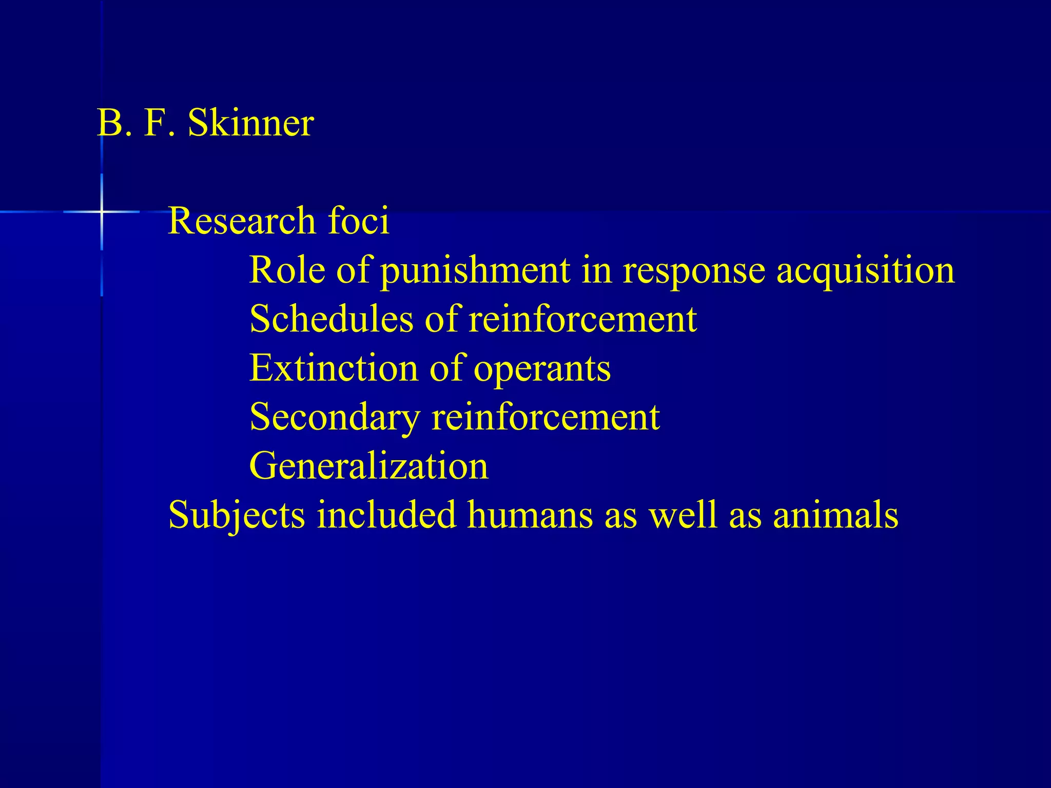 skinner behaviourism | PPT