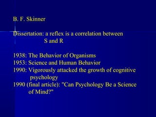skinner behaviourism | PPT